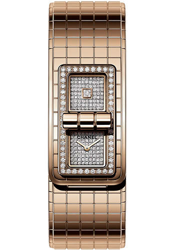 Chanel CODE COCO Quartz Watch - Beige Gold Case - Diamond Bezel - Beig